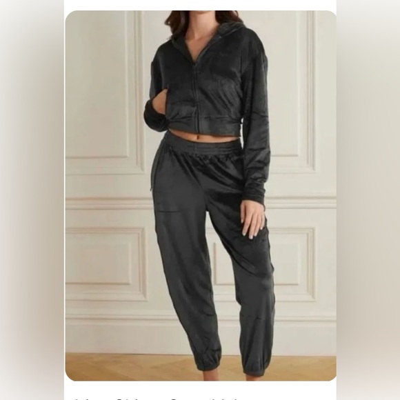 SKIMS | Pants & Jumpsuits | Nwot Skims Velour Jogger Tracksuit Set ...